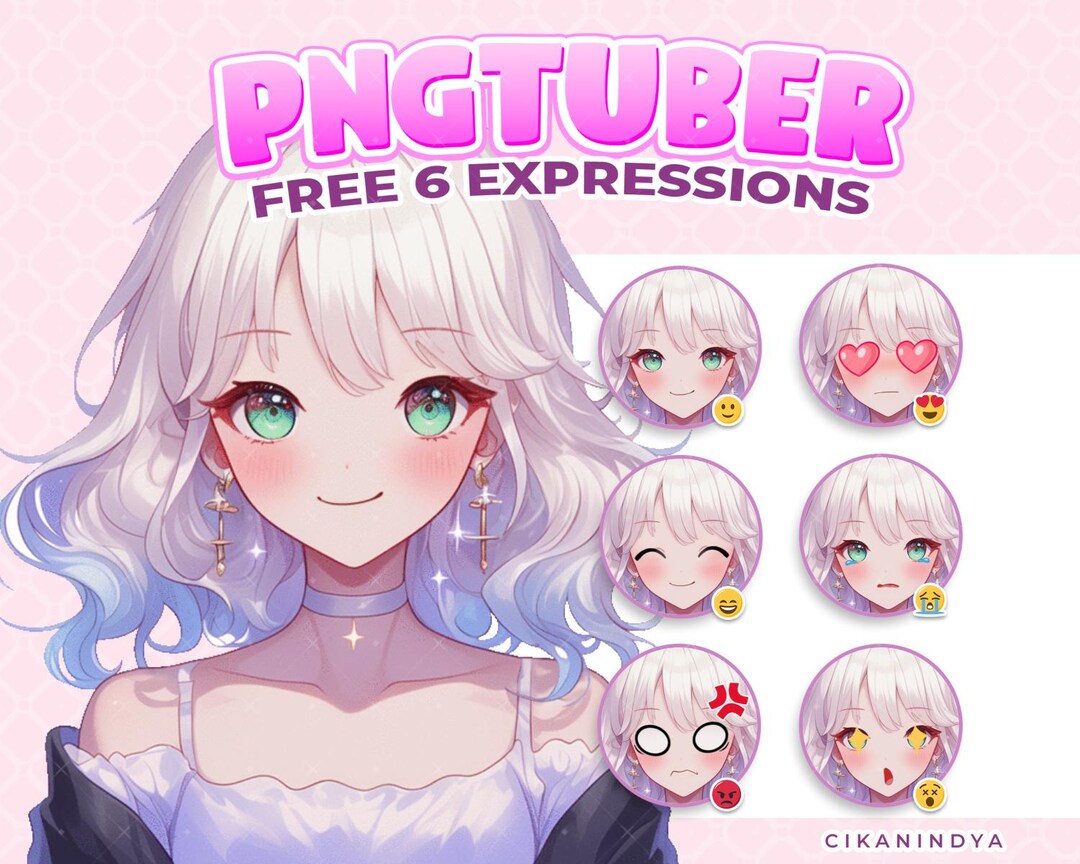Custom Pngtuber-style Model – Professional Female Design for Streamers ...