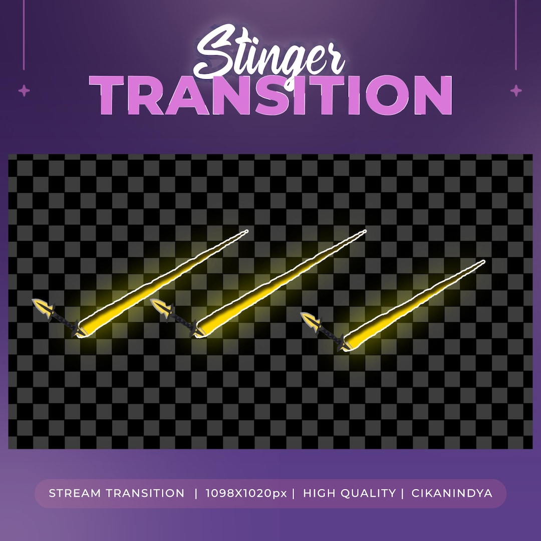 Animated Stinger Transition Spear Effect for Streaming | Twitch ...