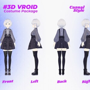 Vroid Clothing Pack, Kawaii Clothes, 3d, Doll Clothes - Elegant ...