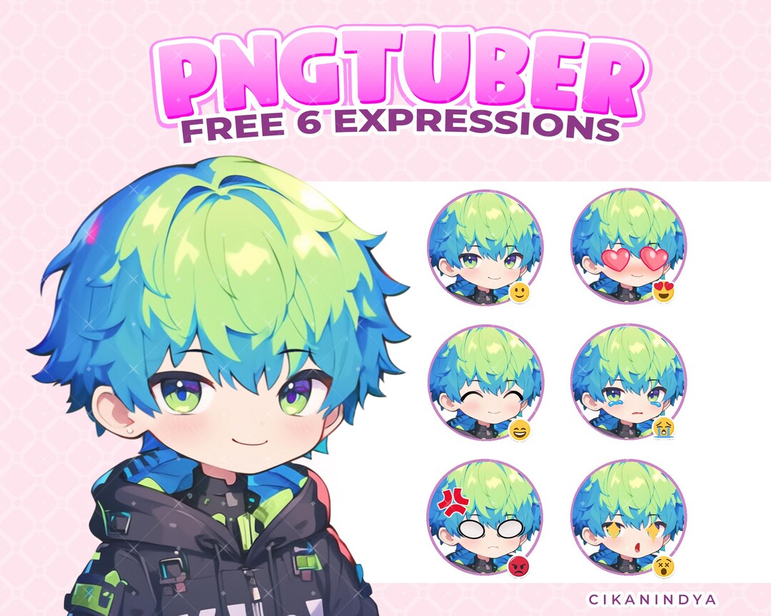 Custom-like Pngtuber – Animated Chibi Male Character - Etsy