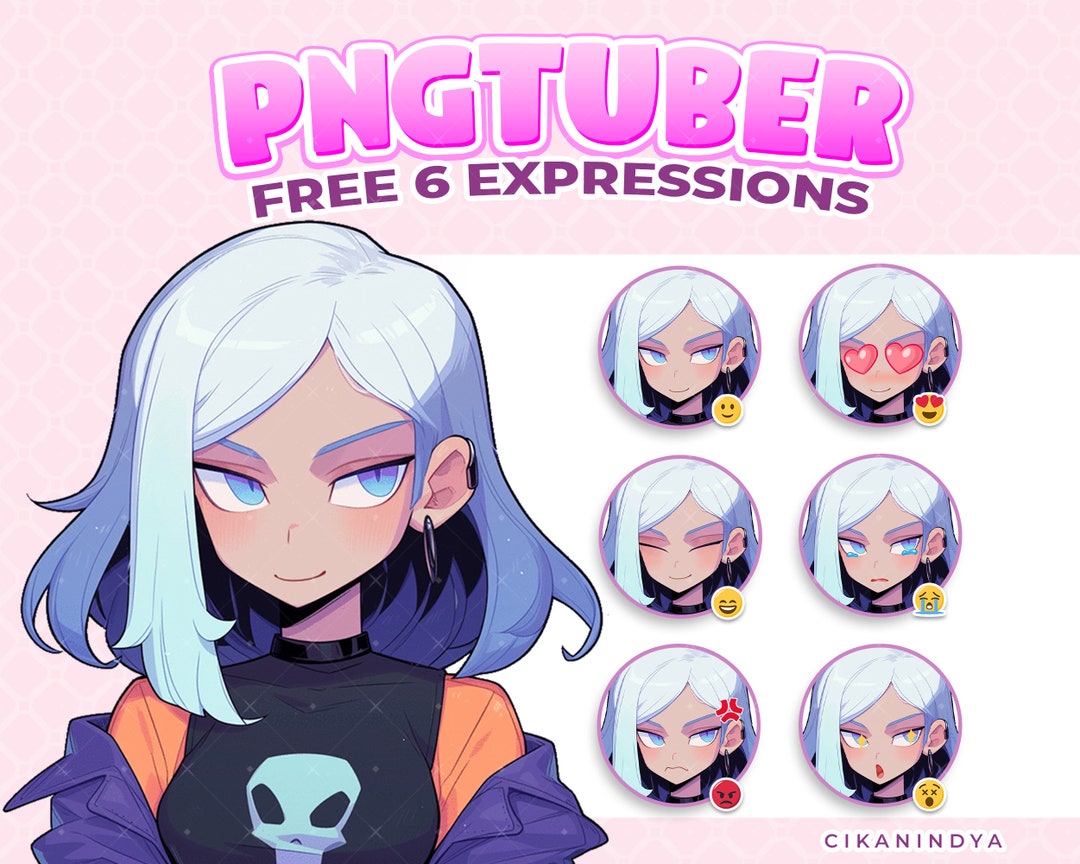 PNG Tuber | Edgy & Unique Girl PNG Tuber Characters for Gaming Streams ...