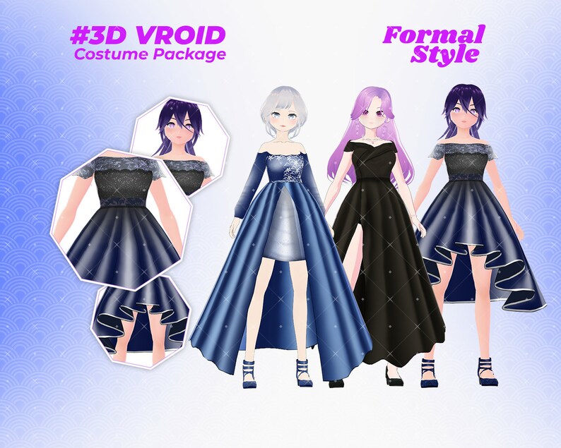 Vroid Clothing Pack, Costume, Vroid, Clothes, Kawaii Clothes ...