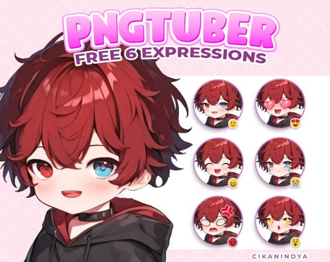 Premade Pngtuber Model – Smooth Animated Male Avatar - Etsy