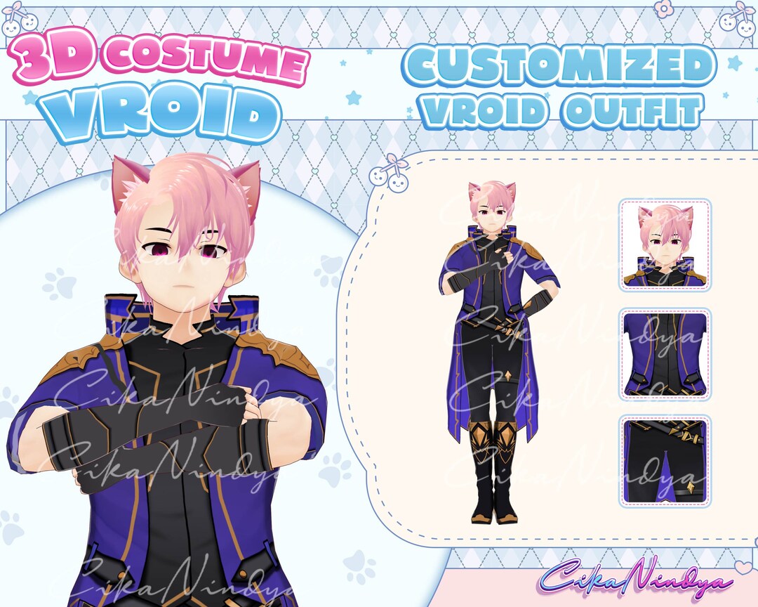 3D Vroid Costume: Ureno Shii Outfit .vroidcustomitem File - Etsy