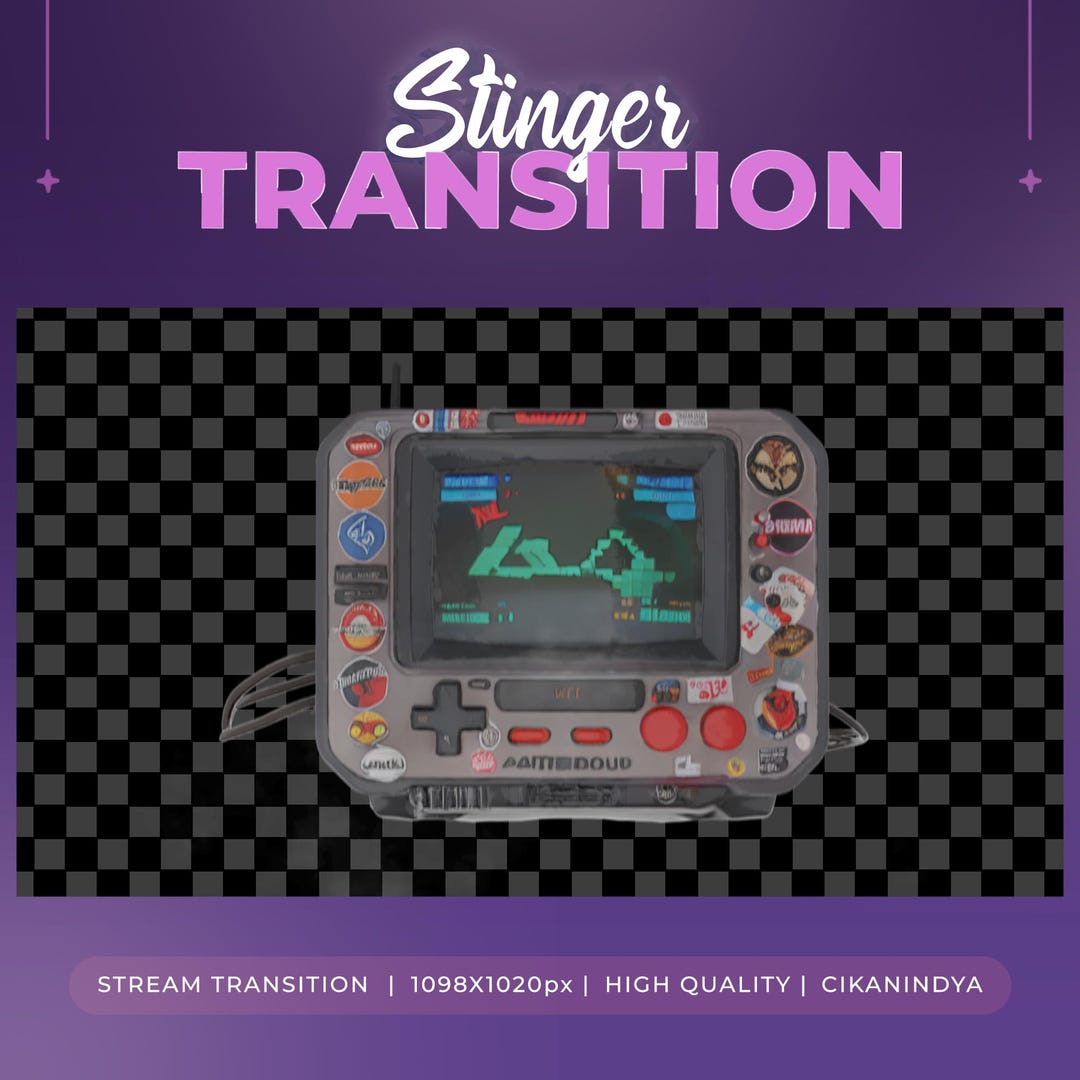 Animated Stringer Transition | Retro Game Console Stinger Transition for Stream | Streaming ...