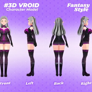 3D Vroid Character, 3d Model Commission, Vtuber Model, Vroid - Virtual ...