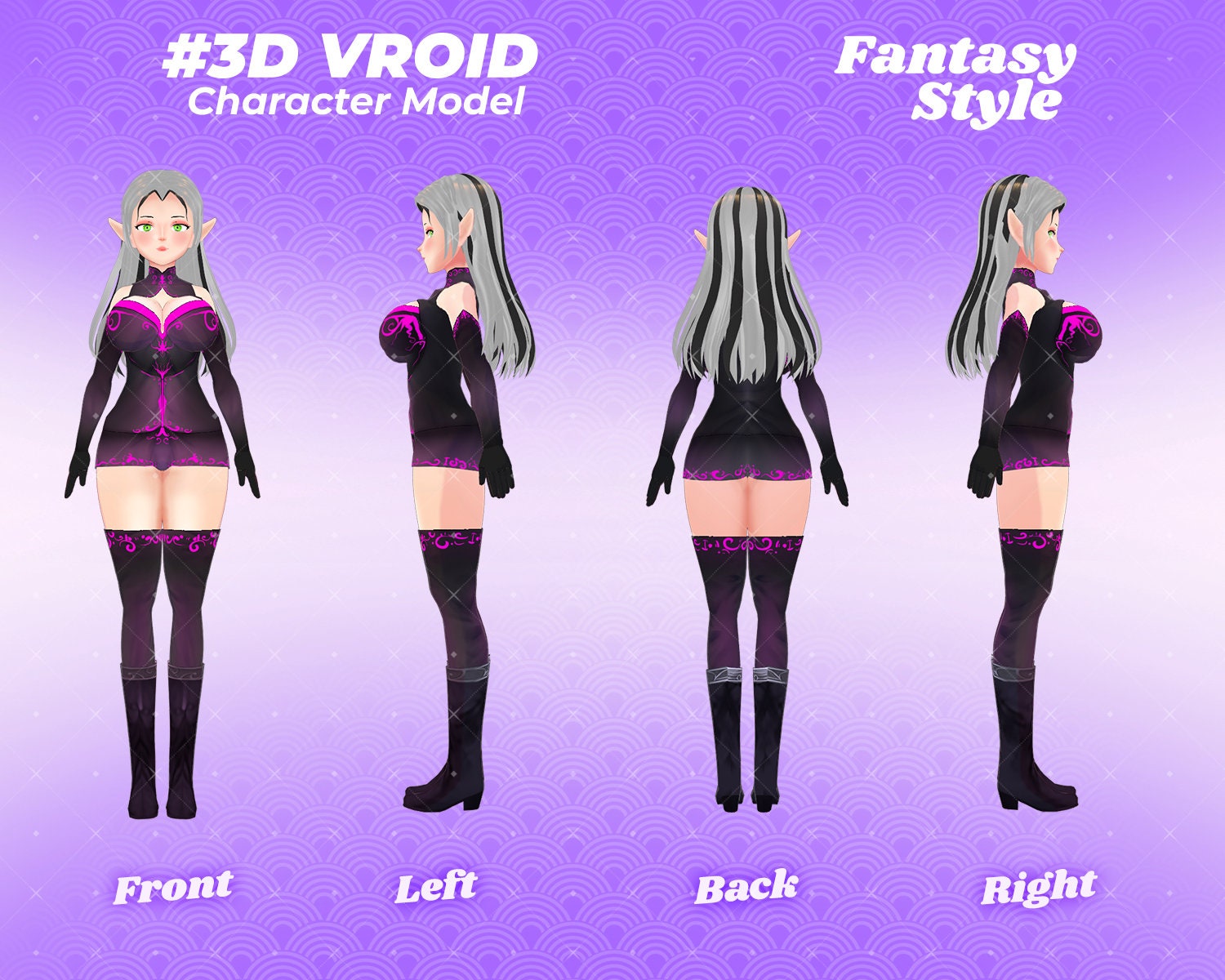 3D Vroid Character, 3d Model Commission, Vtuber Model, Vroid Virtual ...