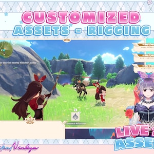 Vtuber Assets, Live2d Asset, Design Asset, Twitch Assets - Comfortable Vtuber Experience With ...