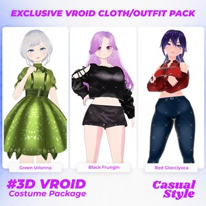 Vroid Clothing Pack, Costume, Vroid, Clothes, Kawaii Clothes, Vroid ...