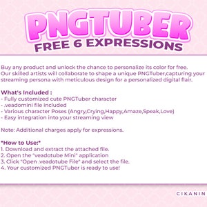 Anime Girl Pngtuber Model: 12 Poses, Ready-to-use Vtuber Avatar - Etsy