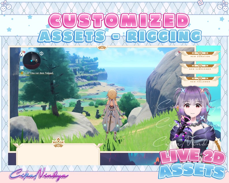 Vtuber Assets Live2d Asset Design Asset Twitch Assets - Etsy
