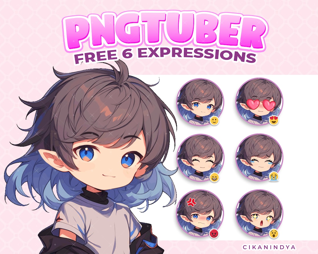 Pngtuber | Playful Boy Elf PNG Tuber Characters for Adventurous Streams ...
