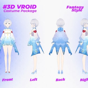 Mystic Streamer Vroid Outfit: Kawaii Fantasy Ensemble - Etsy