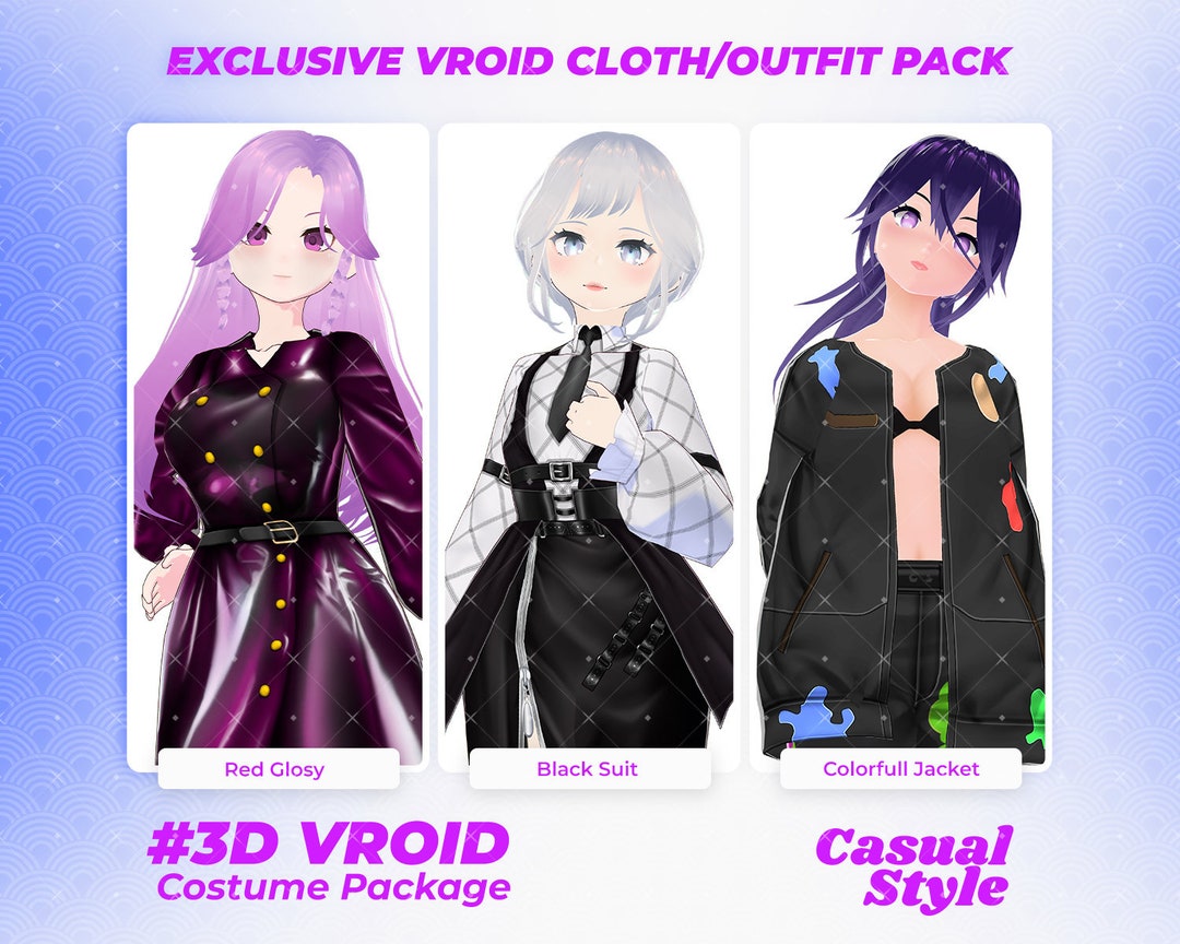 Casual Female Clothes for Peak Streaming - Vroid Clothing Pack ...