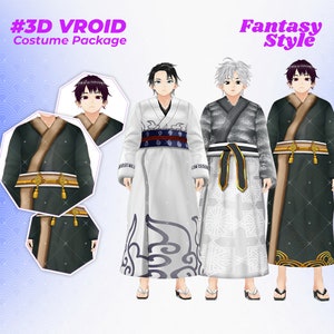 Vroid Clothing Pack, Virtual Cosplay, Streamer Character - Mystic ...