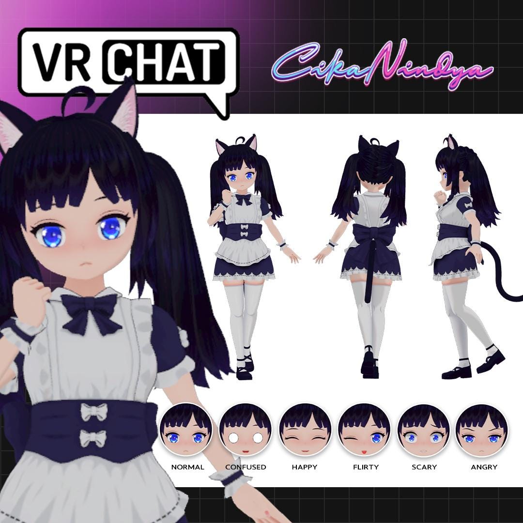 Ready-to-use Vrchat Avatar: Magical VR Model Luna (.unitypackage) - Etsy