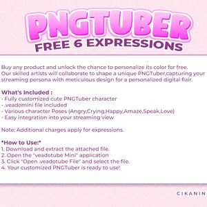 PNG Tuber | Edgy Vtuber Avatar With Purple & Pink Hair | Get 6 Poses ...