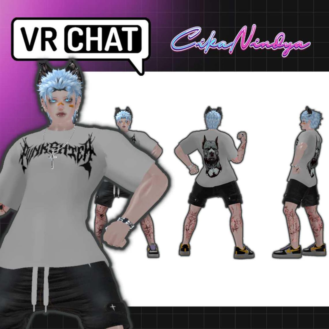 Vrchat Avatar Kaisen Humanoid – Anime Inspired Fighter Character ...