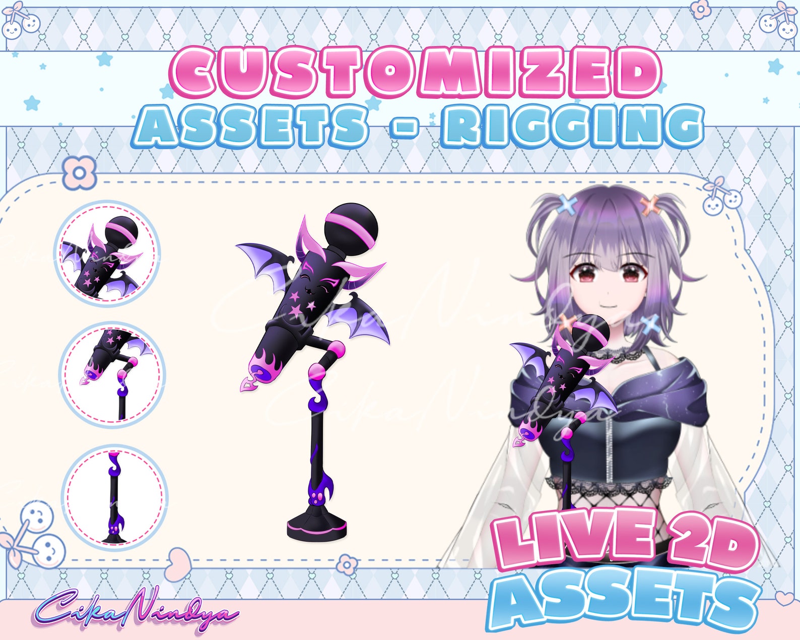 Vtuber Assets Live2d Asset Design Asset Twitch Assets - Etsy