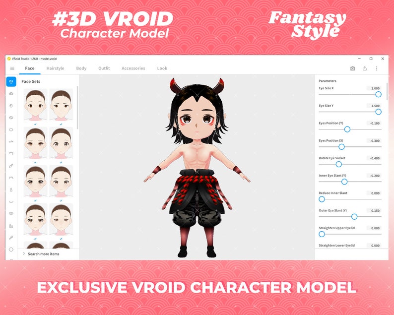 3D Vroid Character, Interactive 3D Model, Virtual Pioneer Digital ...