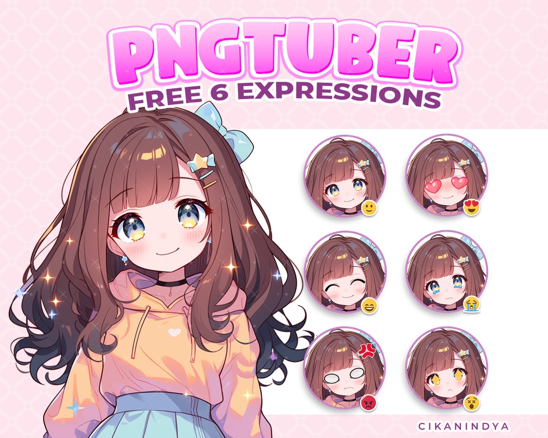 PNG Tuber | Bring Joy to Your Streams With Cute Girl PNG Tuber ...
