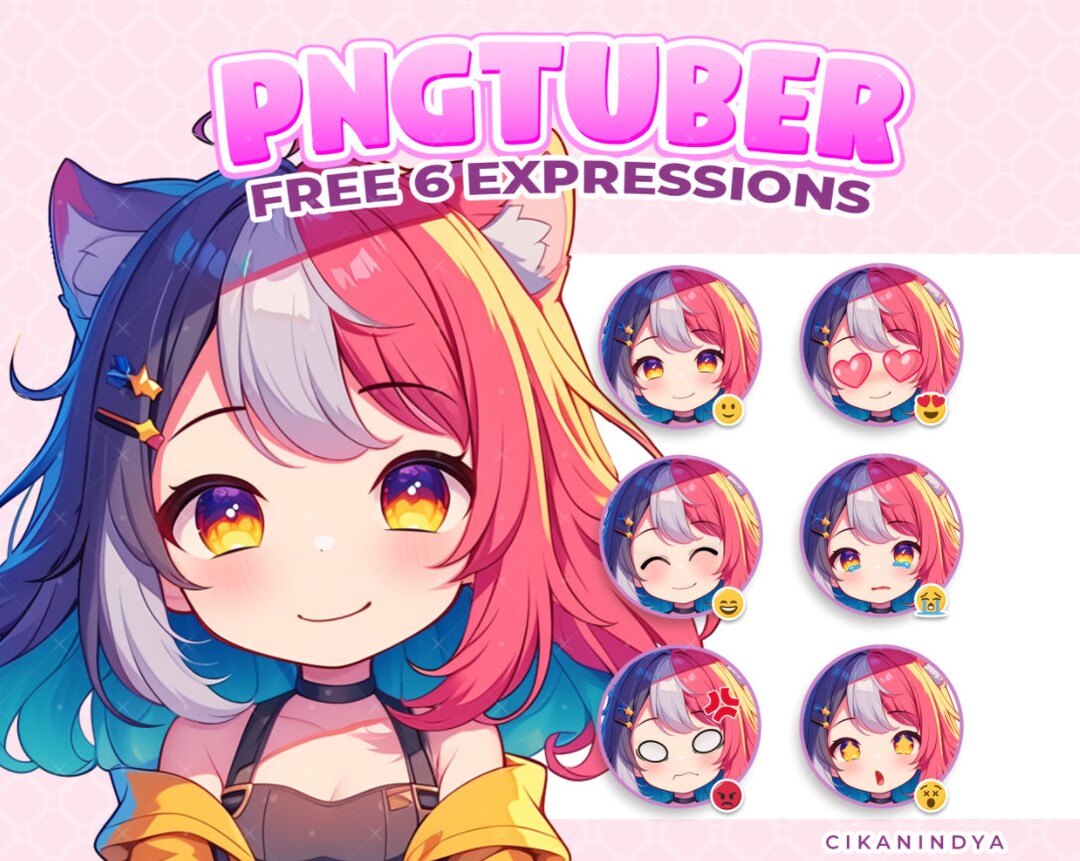 PNG Tuber | Stream Enhancements With PNG Tuber Girly Characters | Free ...