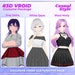 Vroid Clothing Pack, Clothing Set, Cosplay Costume, Vroid Assets, Vroid ...