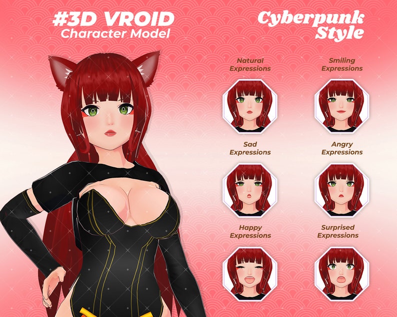 Digital Persona Advanced 3D Vroid Model Meyma Karumi for Professional Streamers 3D Vroid ...