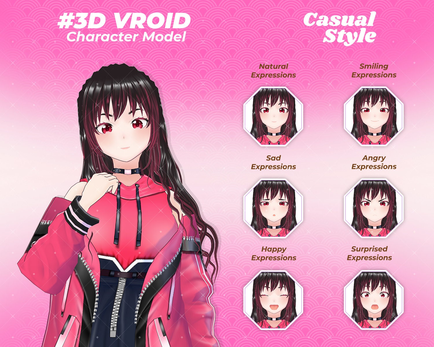 3D Vroid Character, Vtuber Model Free, 3d Model Avatar Creator ...