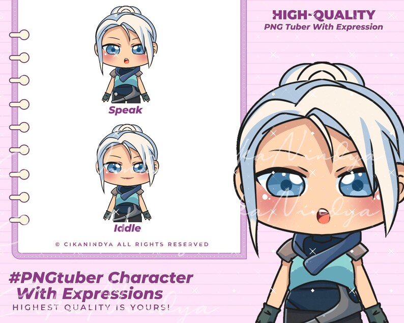 PNG Tuber Pngtuber Model Pngtuber Premade Pngtuber - Etsy