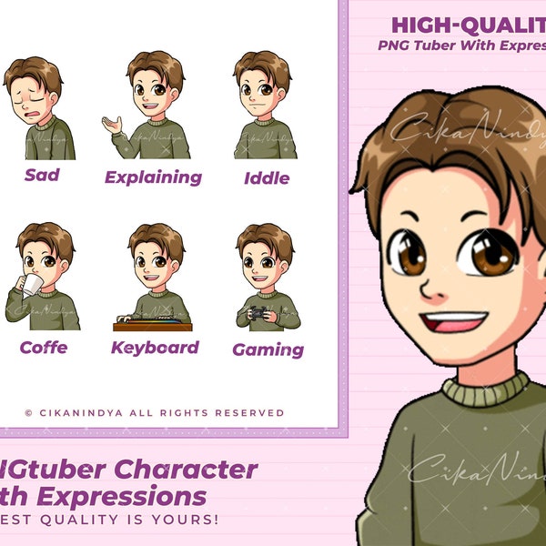 Robot Vtuber fully Rigged style A - Etsy Hong Kong