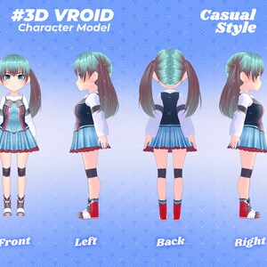 3D Vroid Character, 3D, Vroid, 3d Model Commission - Digital Persona Craft Creative 3D Vroid ...