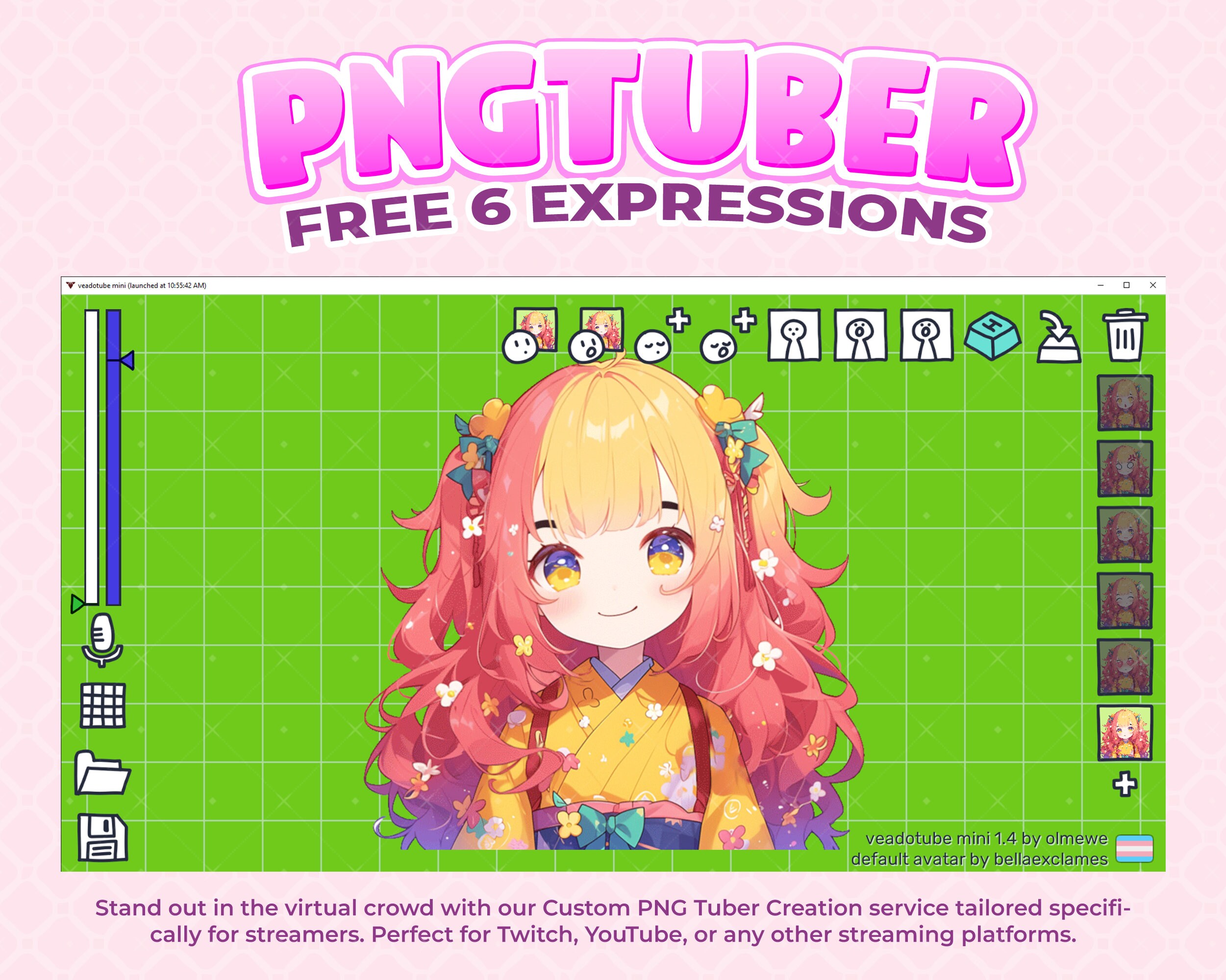PNG Tuber | Boost Viewer Engagement With PNG Tuber Cute Characters ...