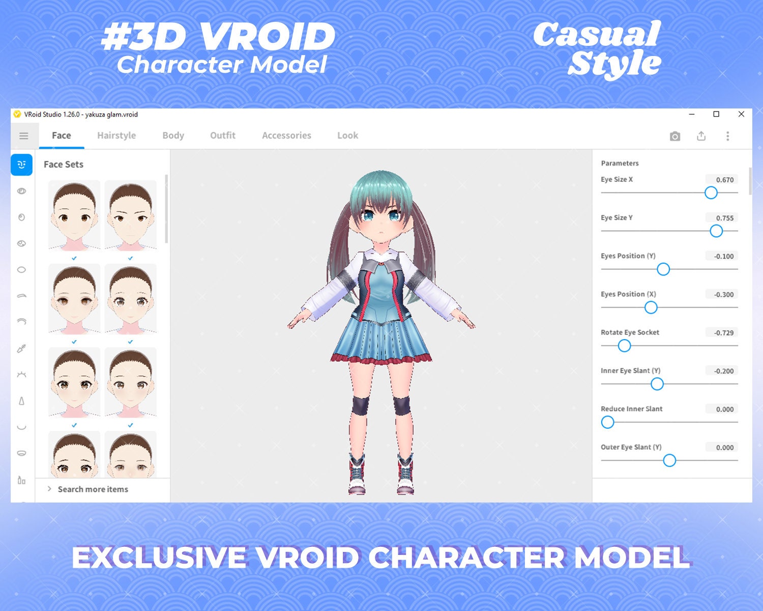 3D Vroid Character, 3D, Vroid, 3d Model Commission Digital Persona ...