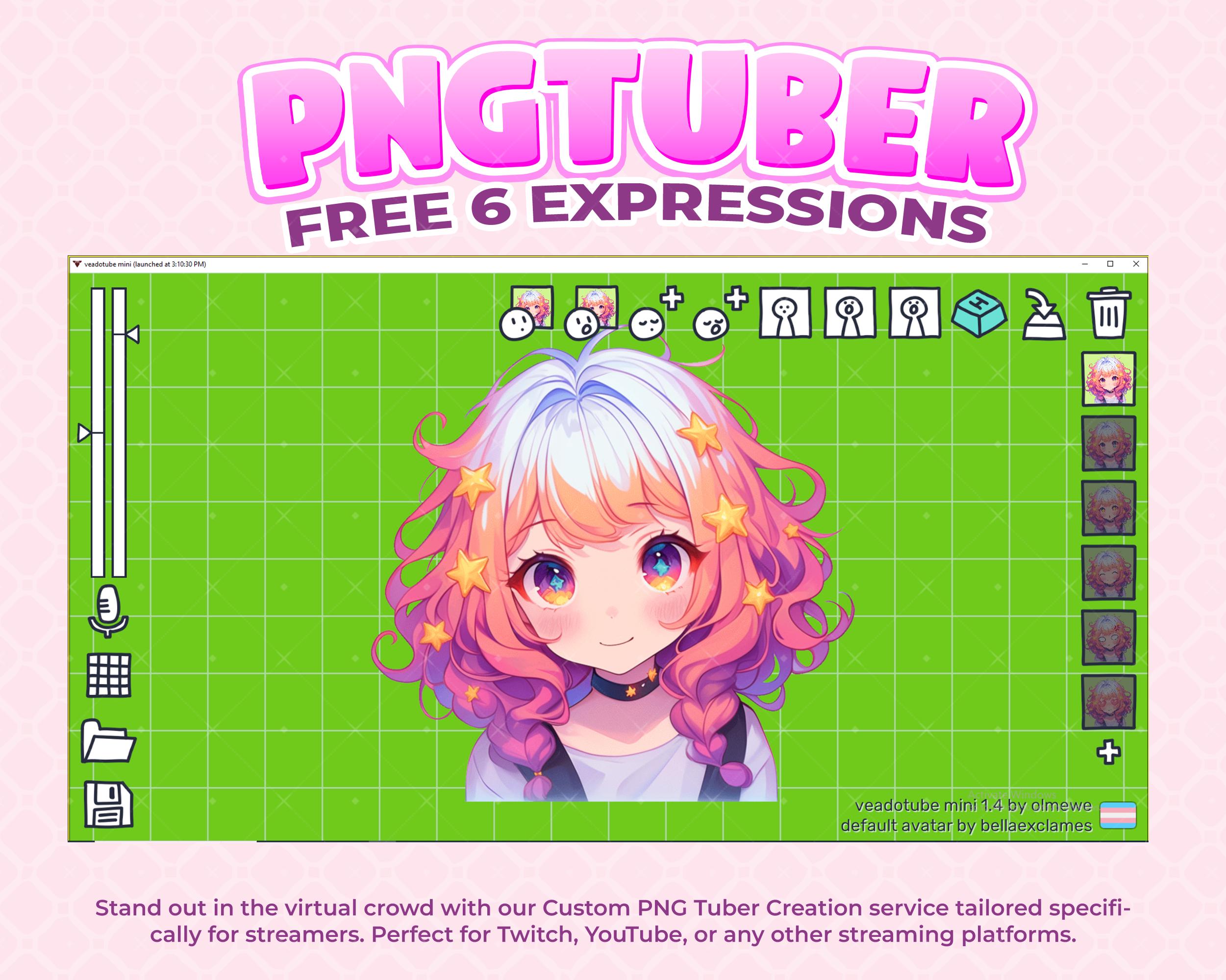 Ethereal Pngtuber – Animated Chibi Model With Starry Pastel Vibes - Etsy
