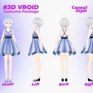 Trendsetting Casual Girl Vroid Outfits - Vroid Clothing Pack, Costume ...