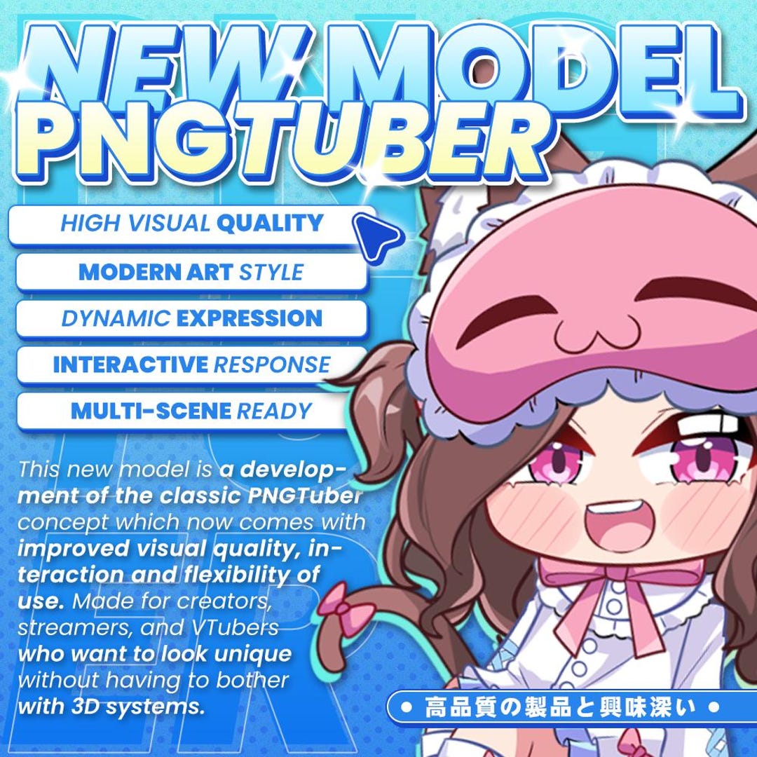 New Model Pngtuber | High Quality Anime-style | Dynamic Expressions ...