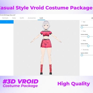 Vroid Clothing Pack, Streaming Outfits, Girl Fashion, Clothes, Outfit ...