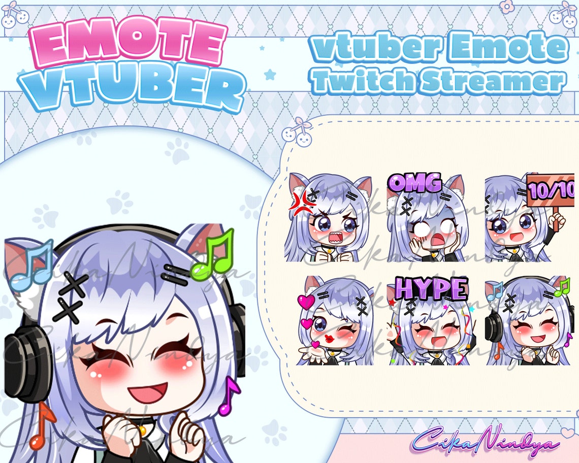 Vtuber Emote Game Emote Animated Emote Emote Commission - Etsy
