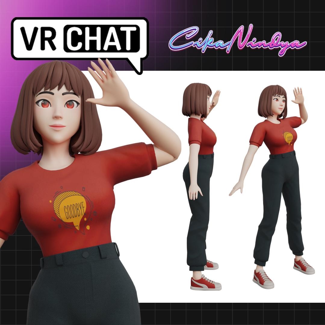 Zeona Vrchat Avatar: Ready-to-use 3D Model (.unitypackage) - Etsy