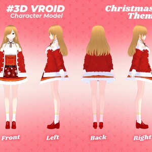 3D Vroid Character, Vtuber Model Free, Virtual Streamer - Enchanting 3D ...