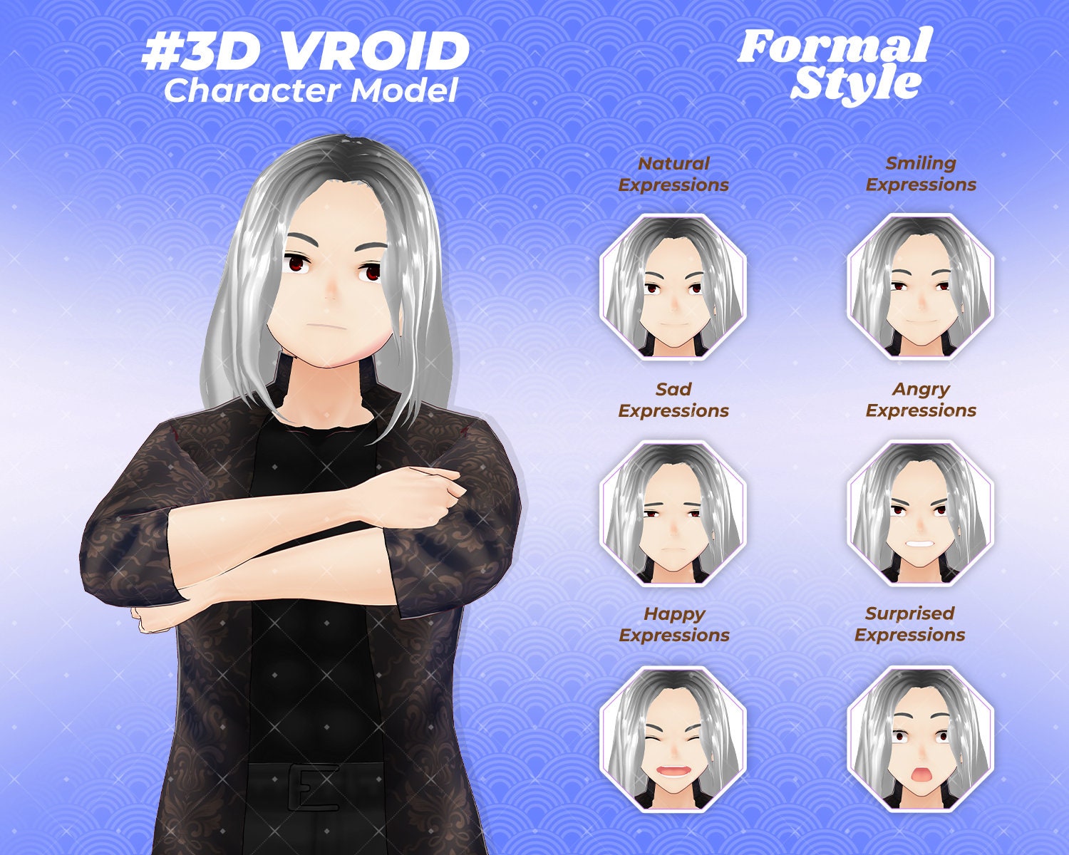 3D Vroid Character, 3d Model, Vtuber Model Free, Vtuber Model Lifestyle ...