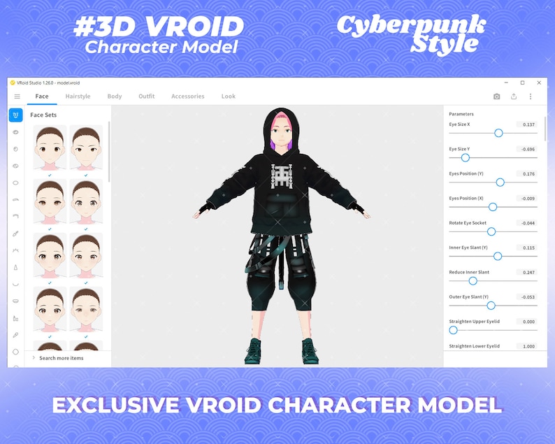3D Vroid Character, 3d Model Commission, Vtuber Model, Vroid Stream ...