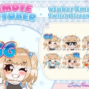 Vtuber Emote, Chat Widget, Raid Emote, Game Emote, Emote, Animated ...