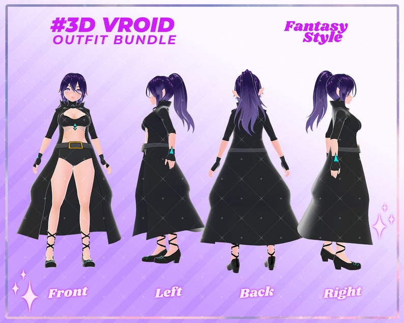 Vroid Clothing Pack Doll Clothes Vroid Clothes Costume - Etsy