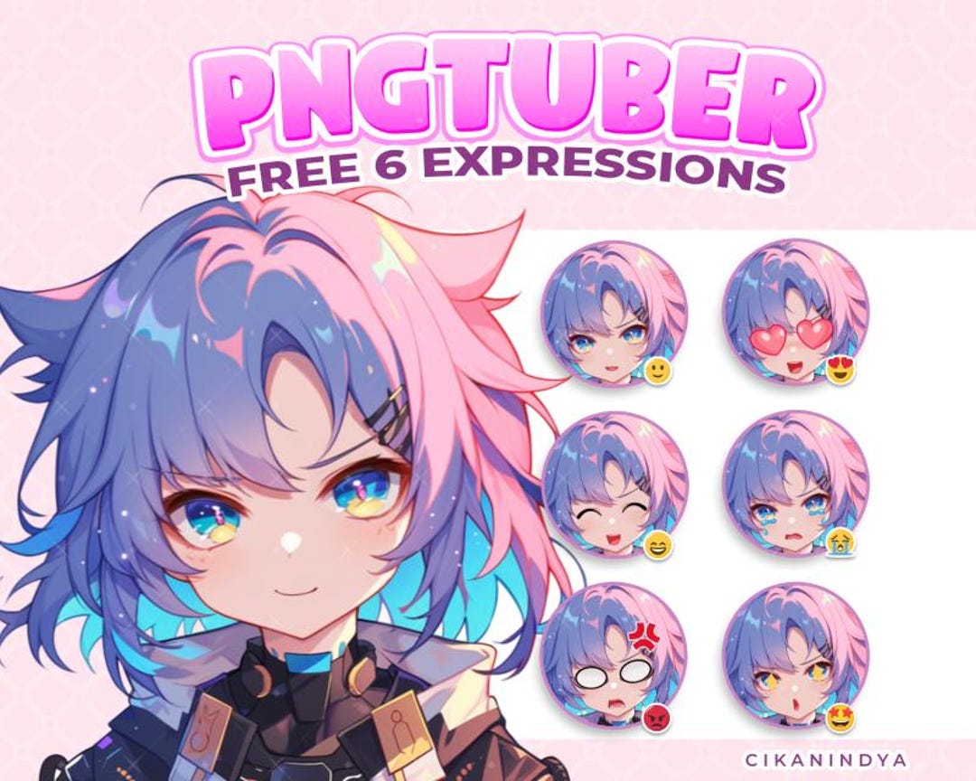 Chibi Pngtuber Model – Sci-fi Male With Dynamic Details - Etsy