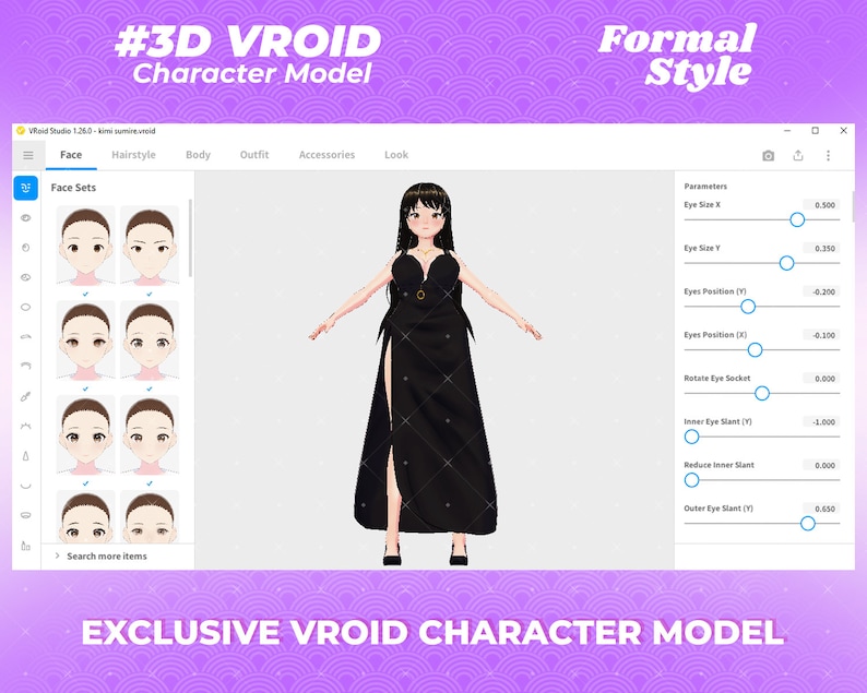 Personalized 3D Vroid Model Girl Kimi Sumire for Unique Streaming Experiences 3D Vroid Character ...