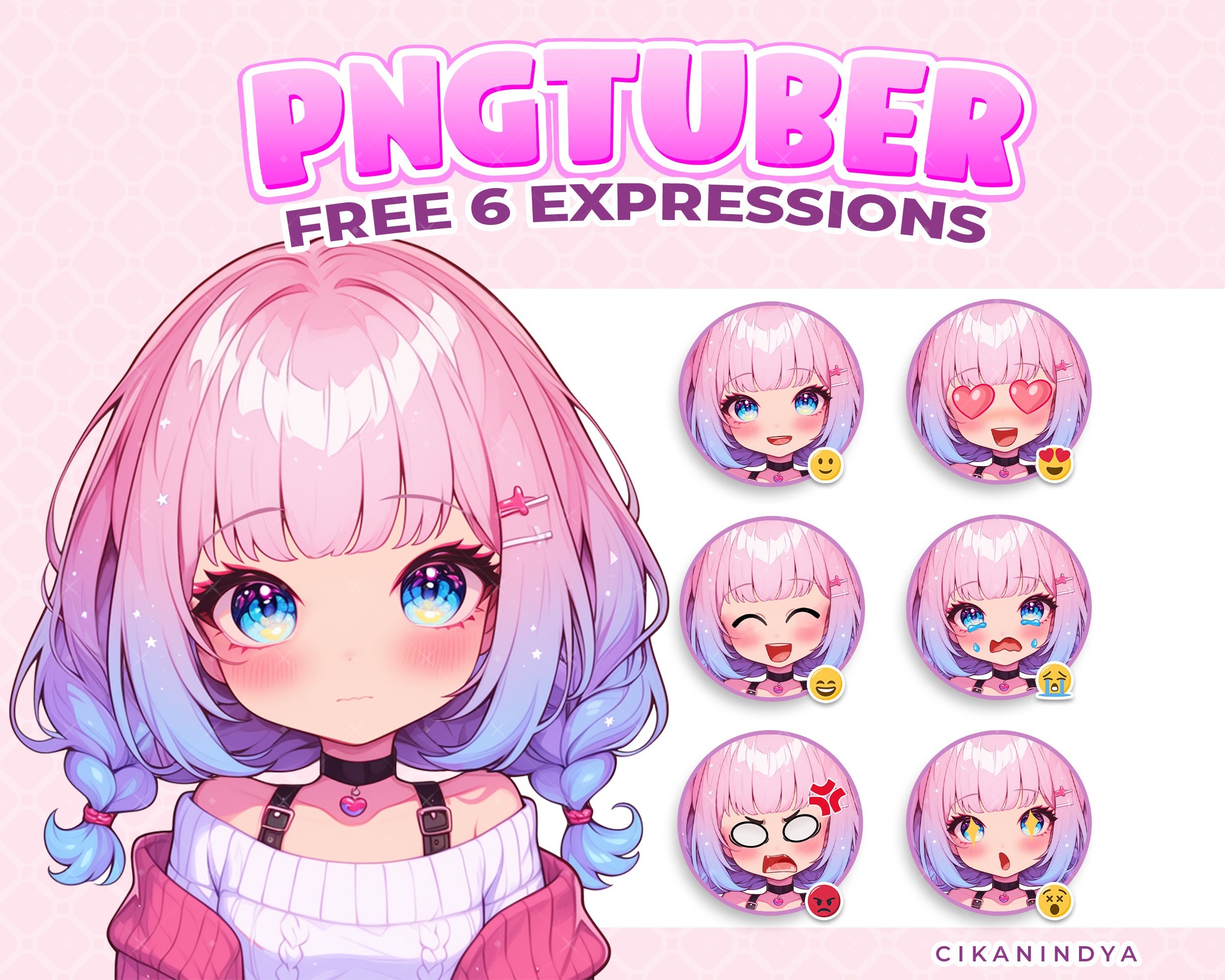 PNG Tuber | Exquisite PNG Tuber Charm for Engaging Streams | Get 6 ...