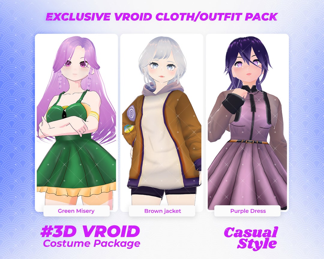 Vroid Clothing Pack, Girl Streamers, Costume, Diva Wardrobe, Fashion ...