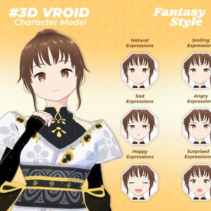 3D Vroid Character Valvet Sunny Anime Girl Perfect for Vtubing - Vtuber ...